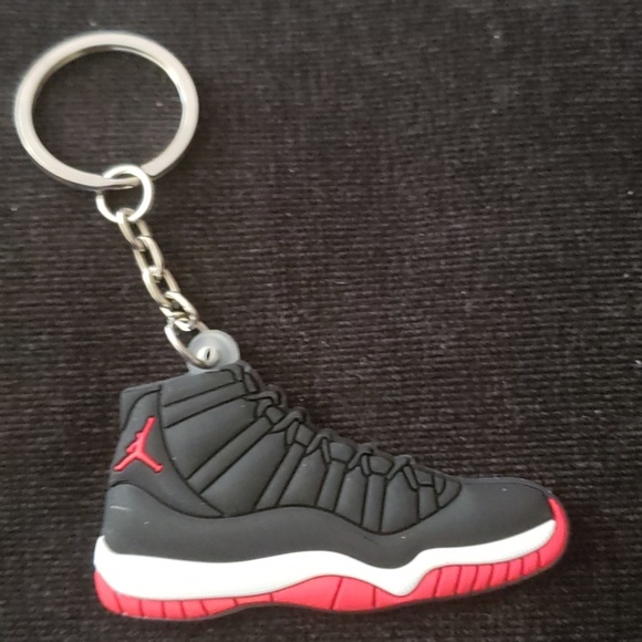 Jordan | Accessories | Jordan Blk Wht Red Shoe Keychain | Poshmark